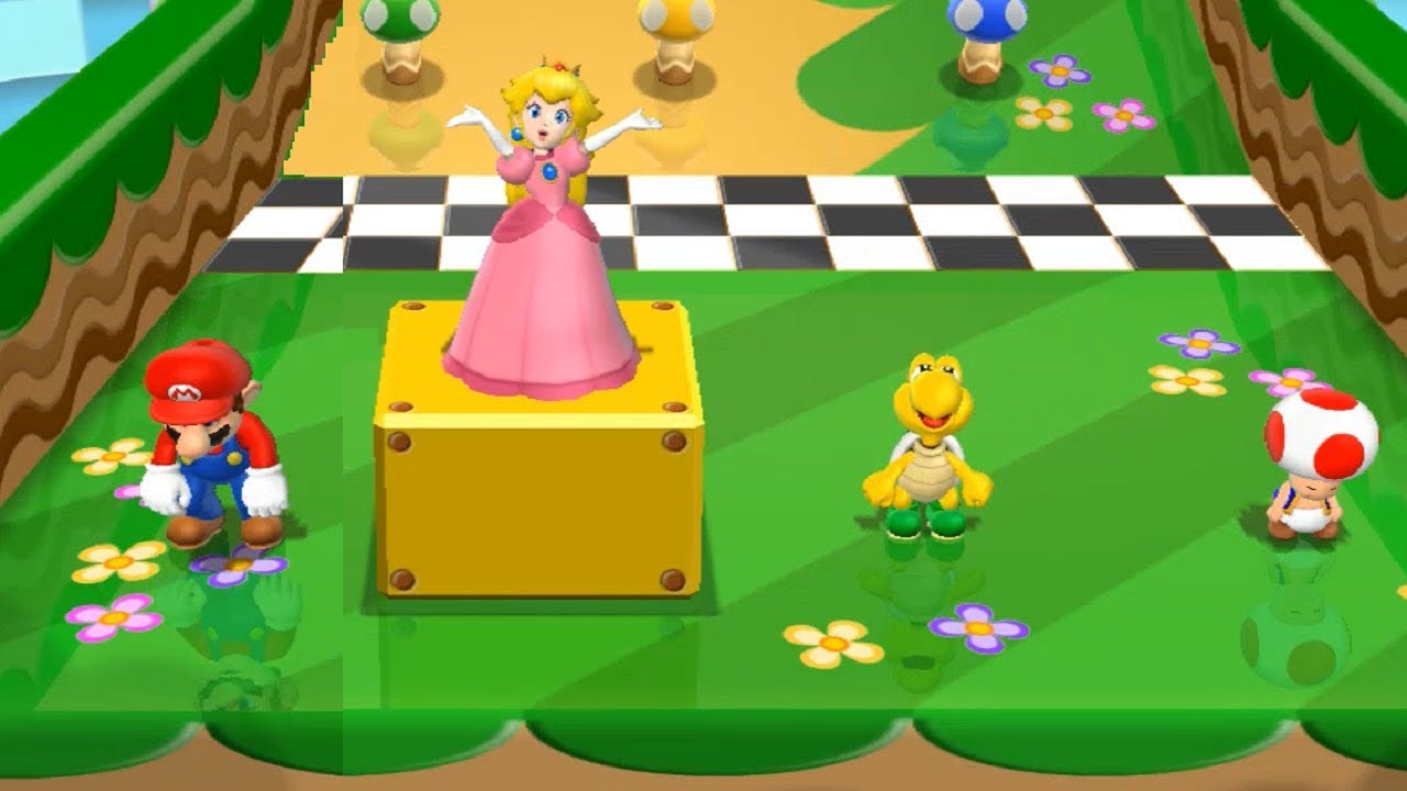 Mario Party 9 Step It Up - Peach vs Mario vs Toad vs Koopa Master ...