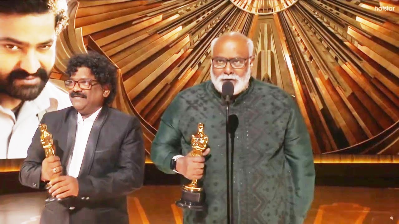RRR winning moments from the 95th Oscars - YouTube