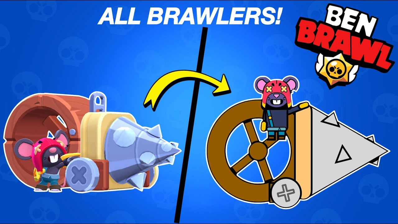 All brawlers so far in Brawl Stars using brawler pins! (part 5 ...