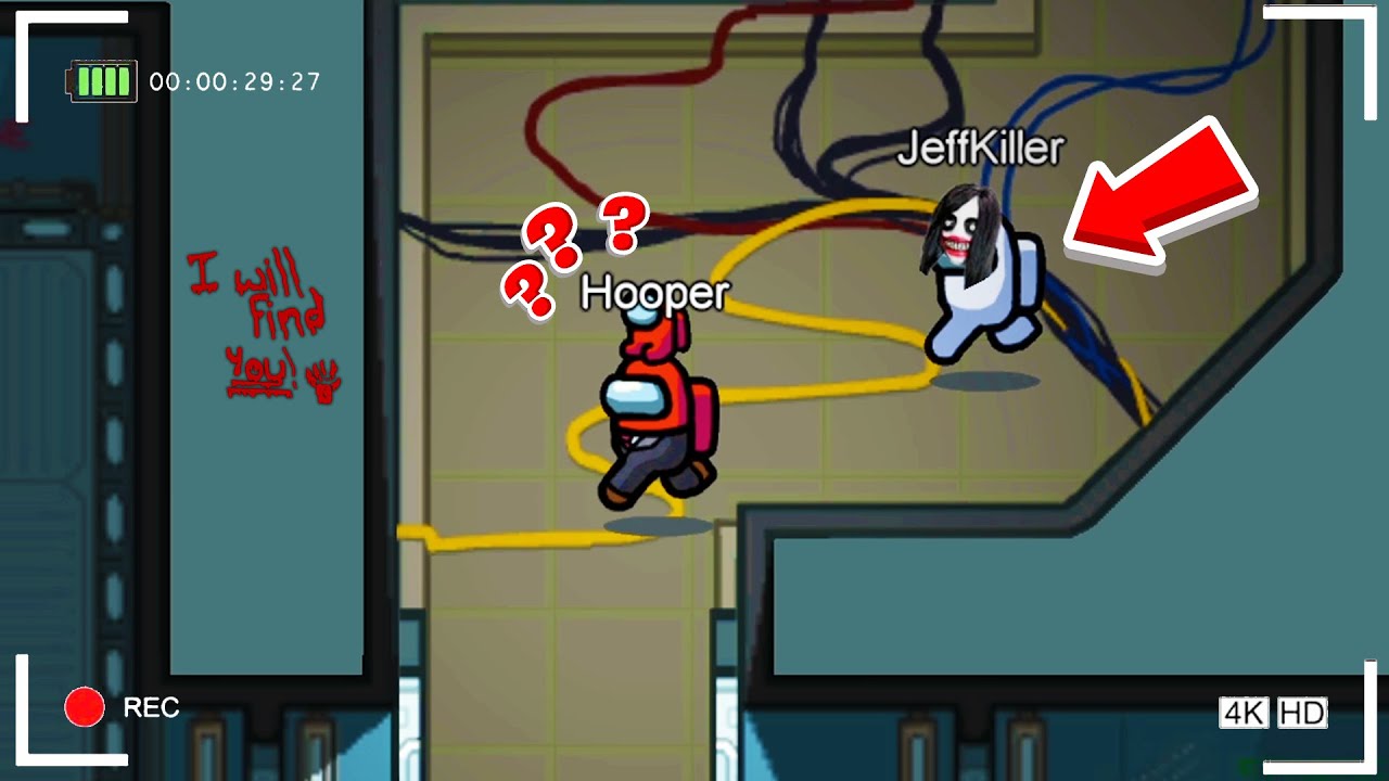 Jeff the Killer Stalked me in Among Us! - YouTube