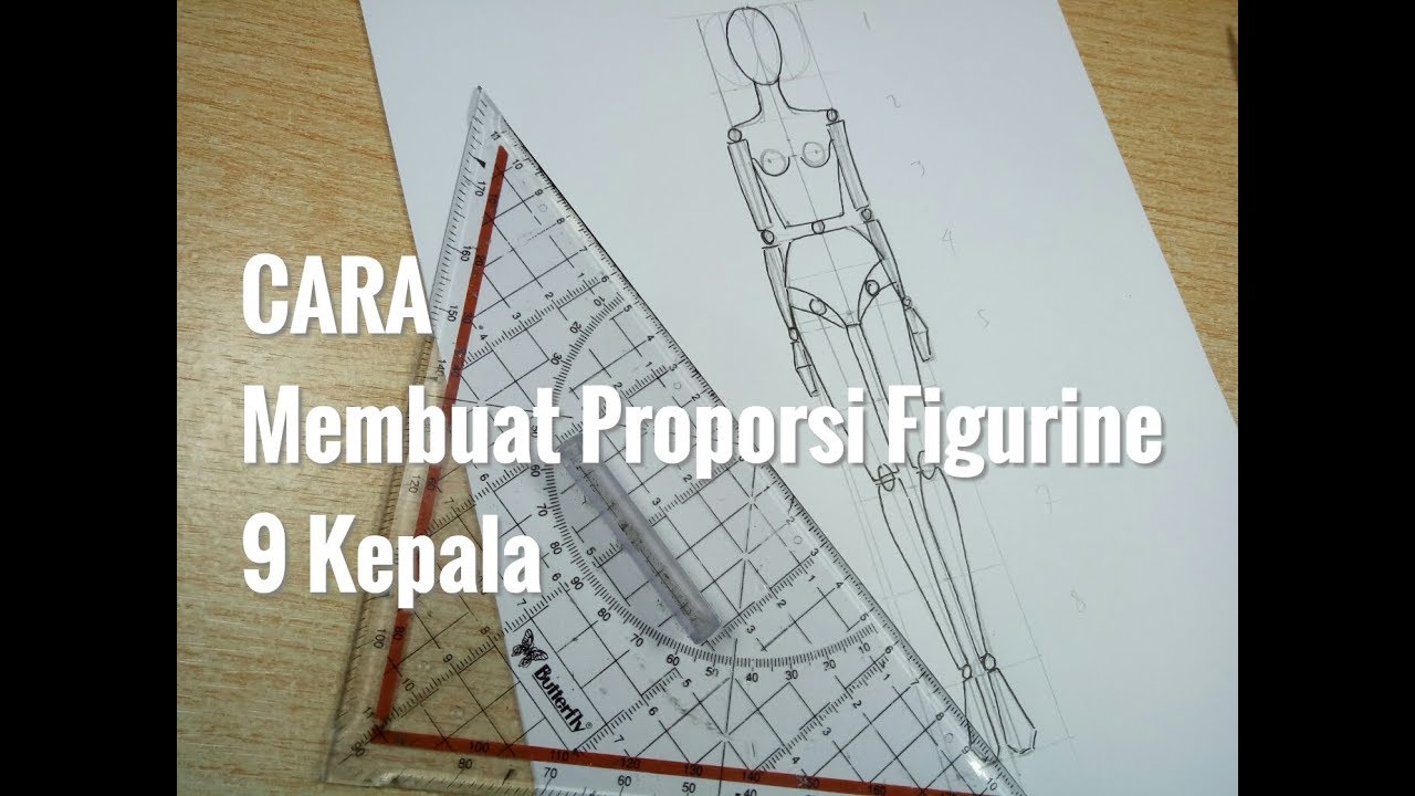 CARA Menggambar Proporsi tubuh wanita . Step by step 9 Head Figurine ...