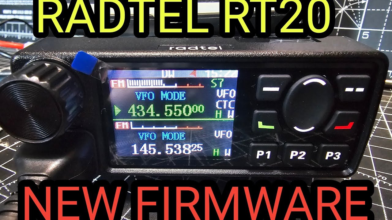 RADTEL RT20 - FULL FIRMWARE INSTALL & LOAD CPS - YouTube