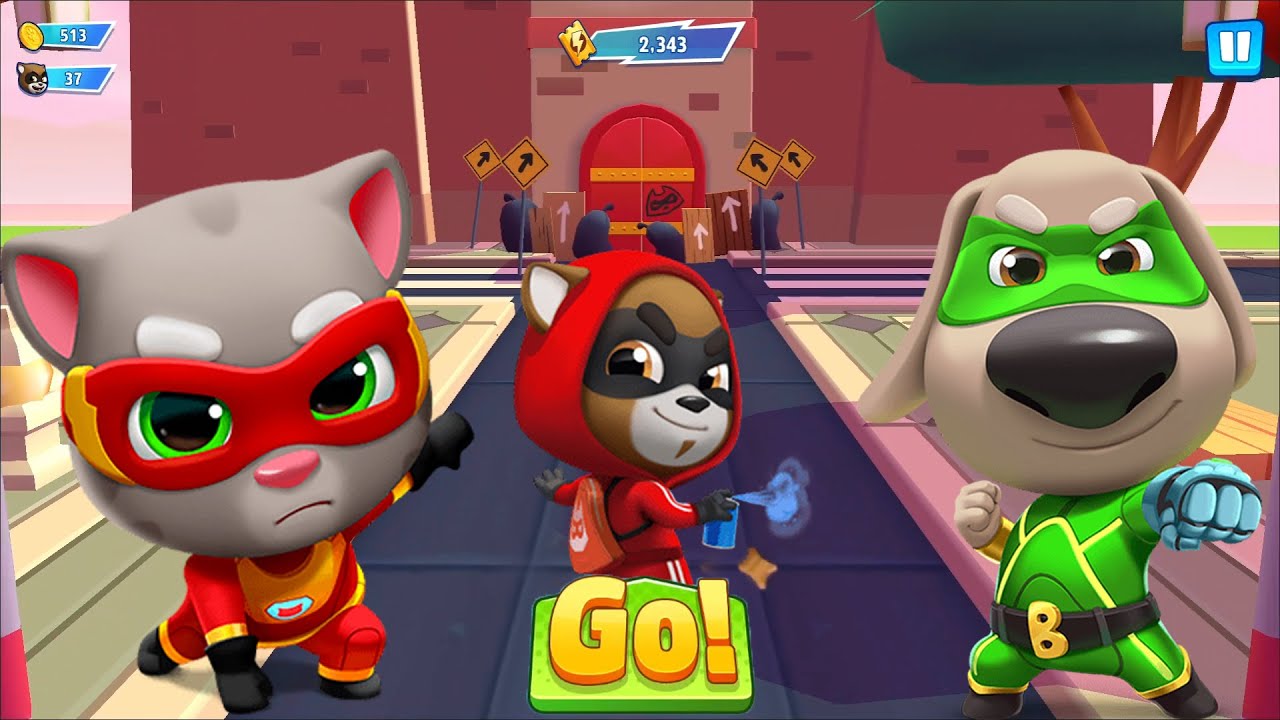 TALKING TOM HERO DASH - BOSS TOM VS BOSS BEN VS BOSS FIGHTS - FHD ...