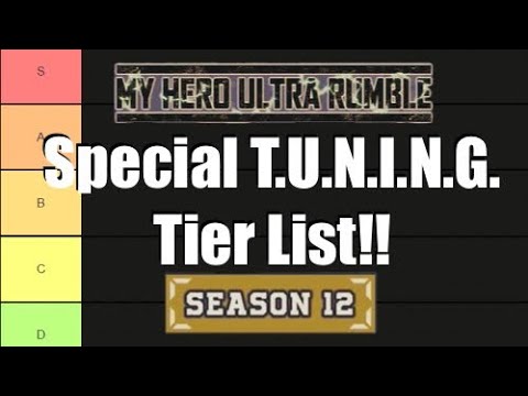 Here's My Special T.U.N.I.N.G. Tier List For MHUR Season 12 - YouTube