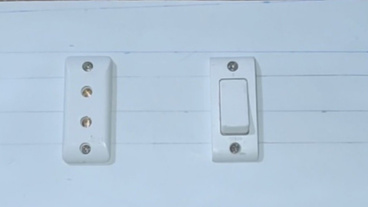 2 Pin Socket And Switch Connection At home easy way - YouTube