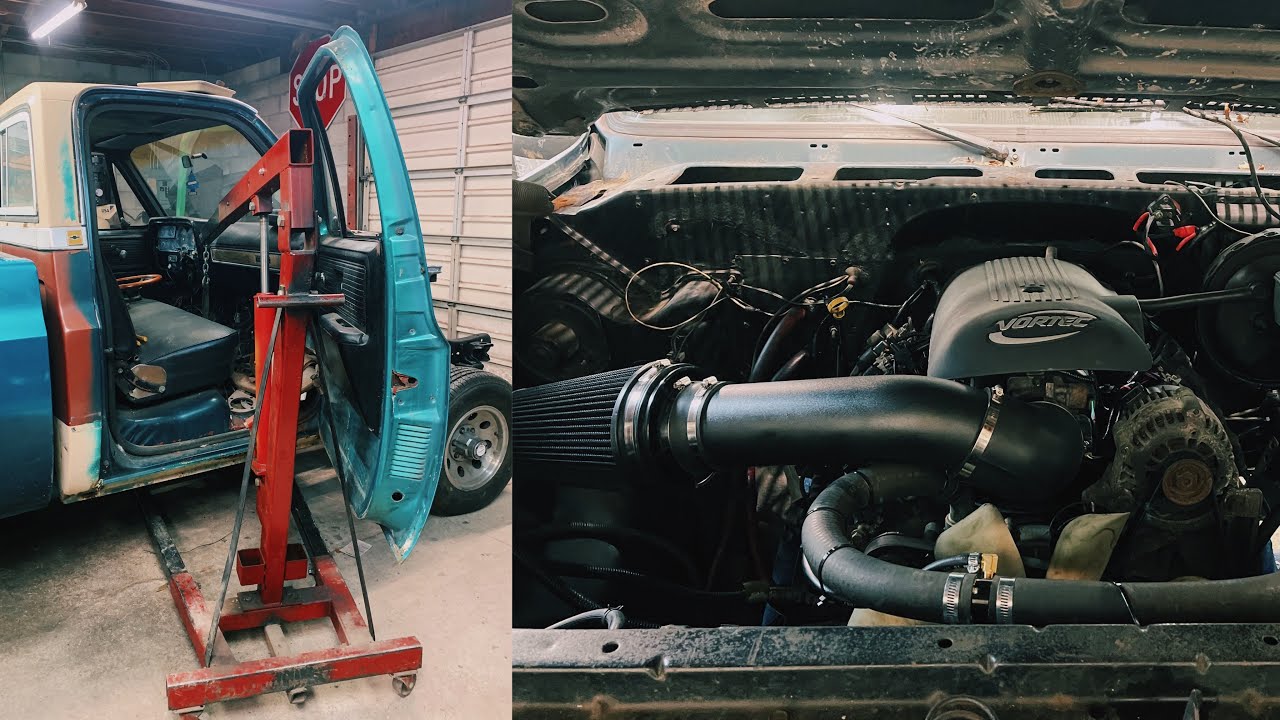 LS swap square body , 1979 K10 6 liter and Sm465 4 speed , Part two ...