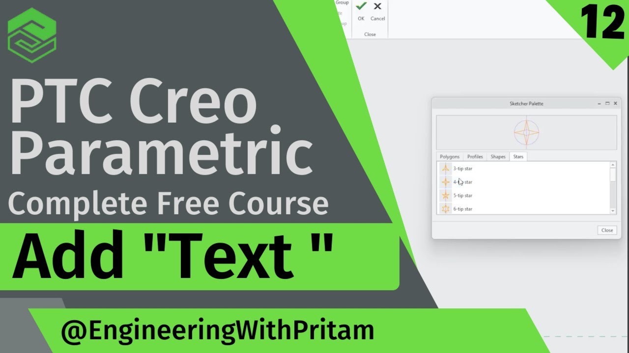 PTC Creo Tutorial: How to Add Text in Your Designs on PTC Creo | #12 ...