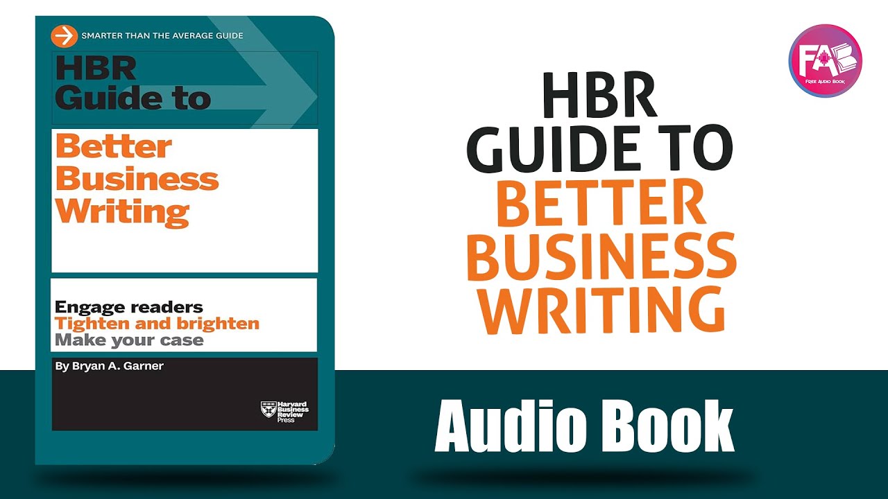 HBR Guide to Better Business Writing by Bryan A. Garner - YouTube