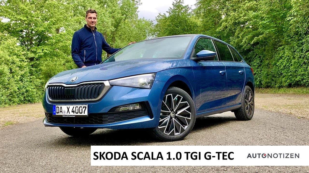 Skoda Scala 1.0 TGI G-TEC (90 PS) 2020: Review, Test, Fahrbericht - YouTube