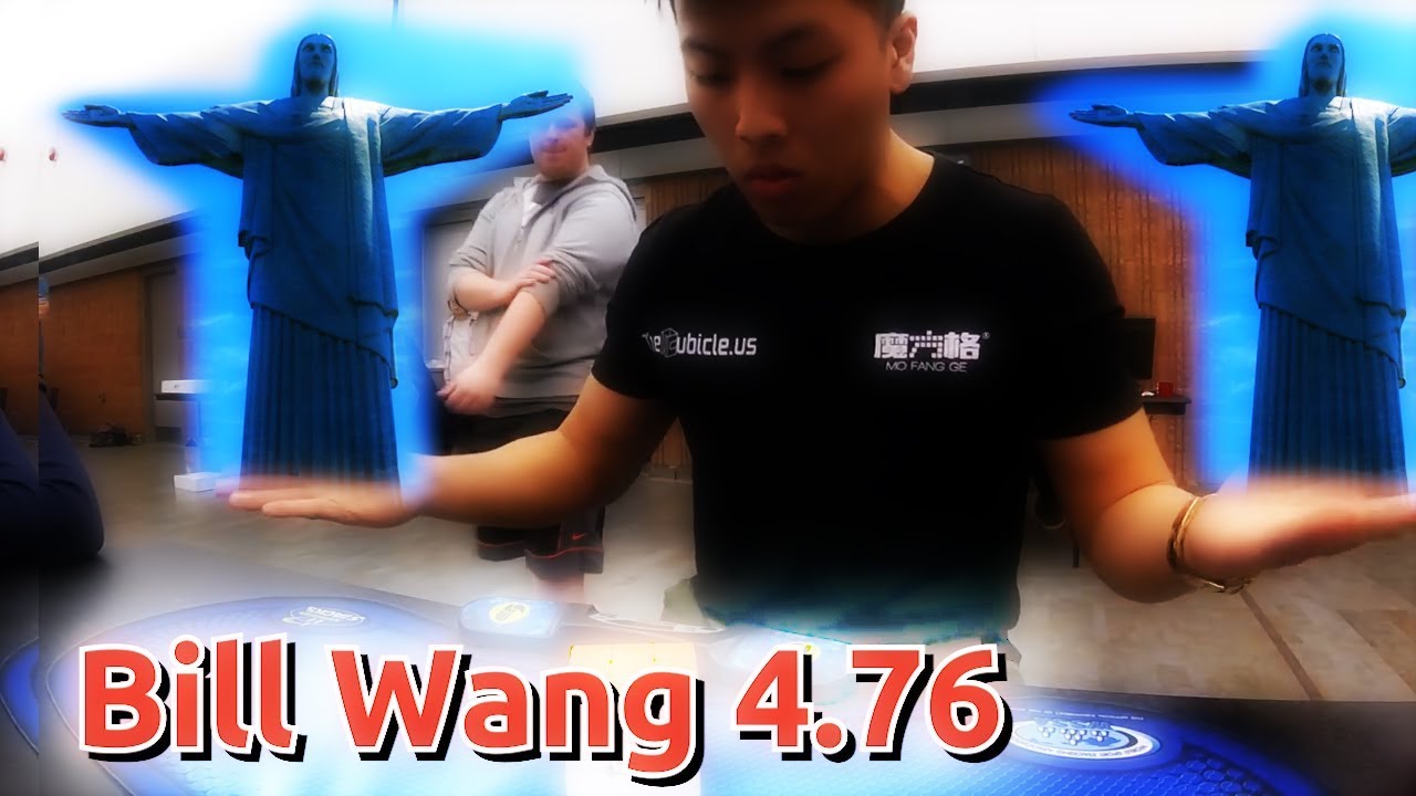 Bill Wang 4.76 Rubik's Cube Official National Record (NR) Solve ...