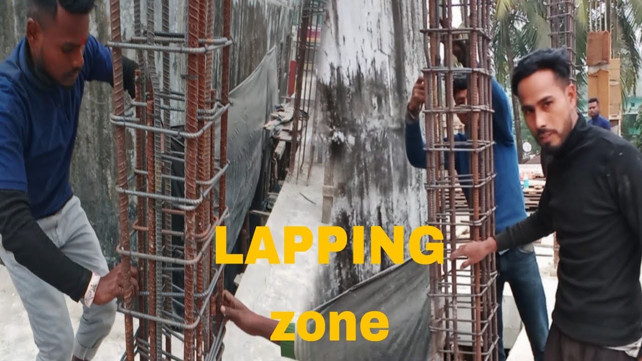 COLUMN LAPING ZONE KAISE DETE HAI || how to laping zone in building ...