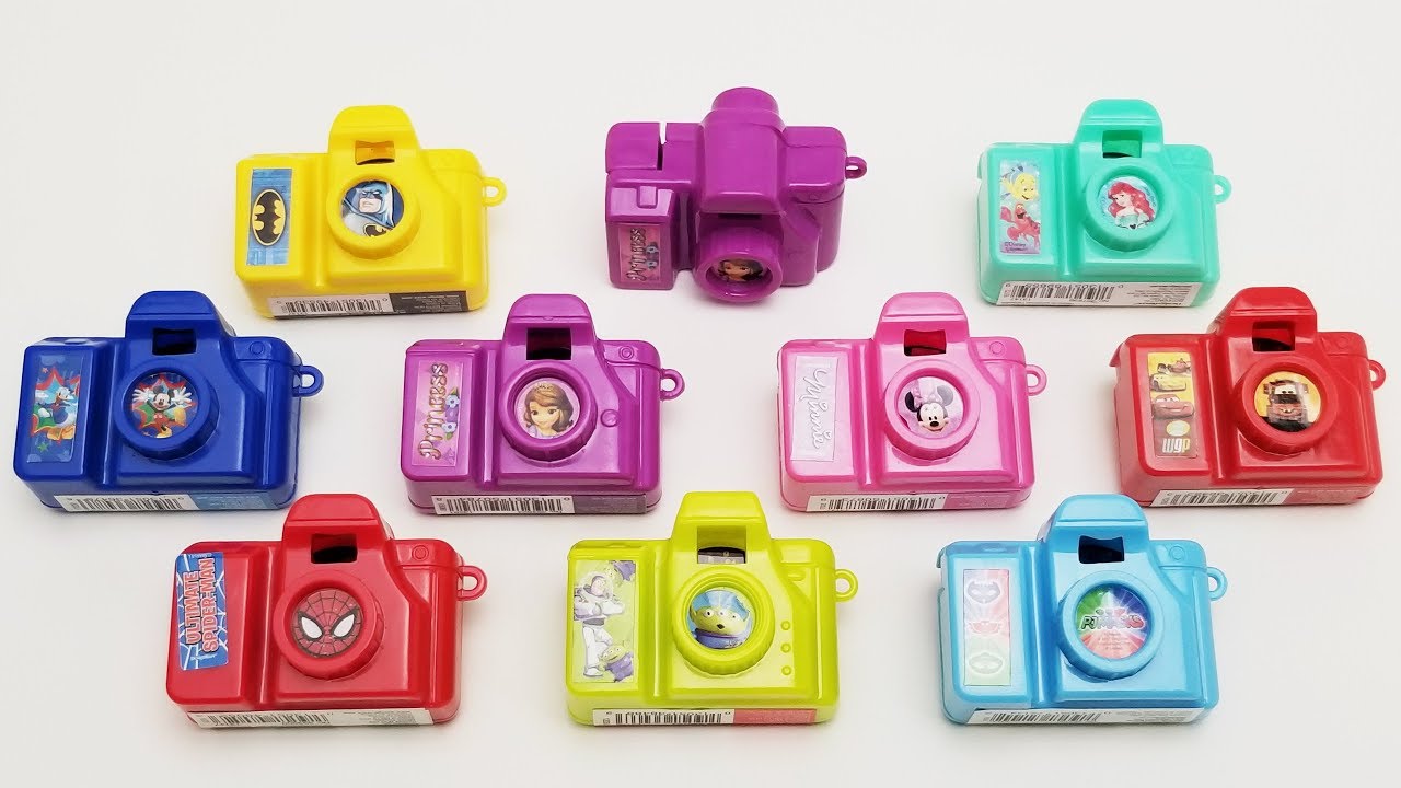 Learn Colors with Camera SuperHero Characters Kids Toys - YouTube