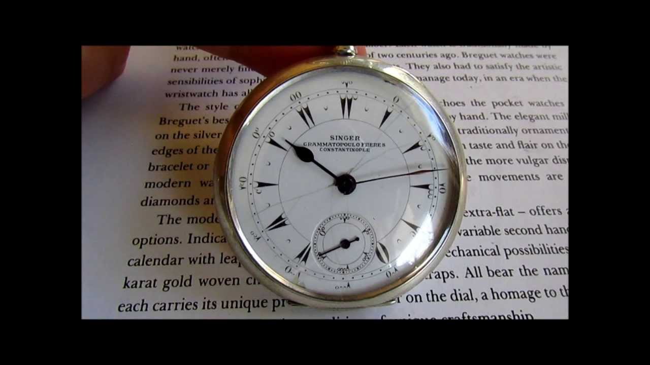 Singer Constantinople Antique Pocket Watch - YouTube