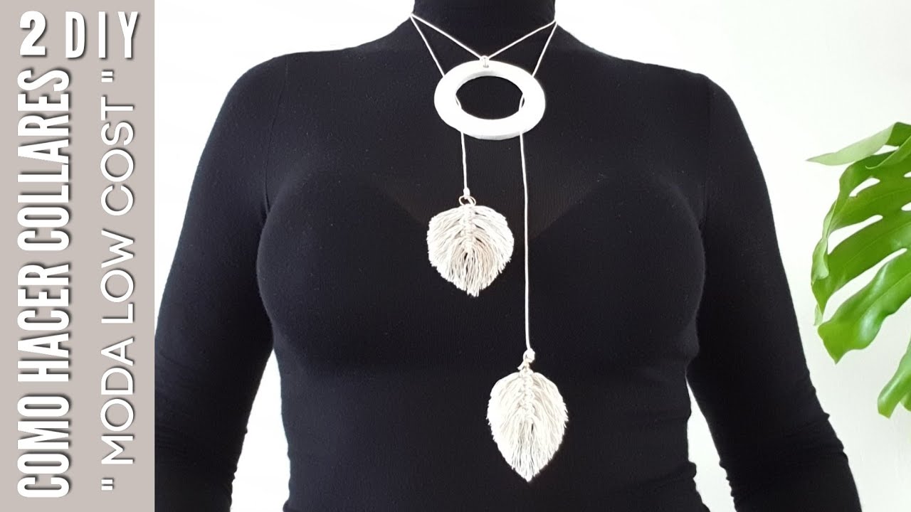 DIY COMO HACER COLLARES DE TENDENCIA POR 2 EUROS | TENDENCIA 2020 ...
