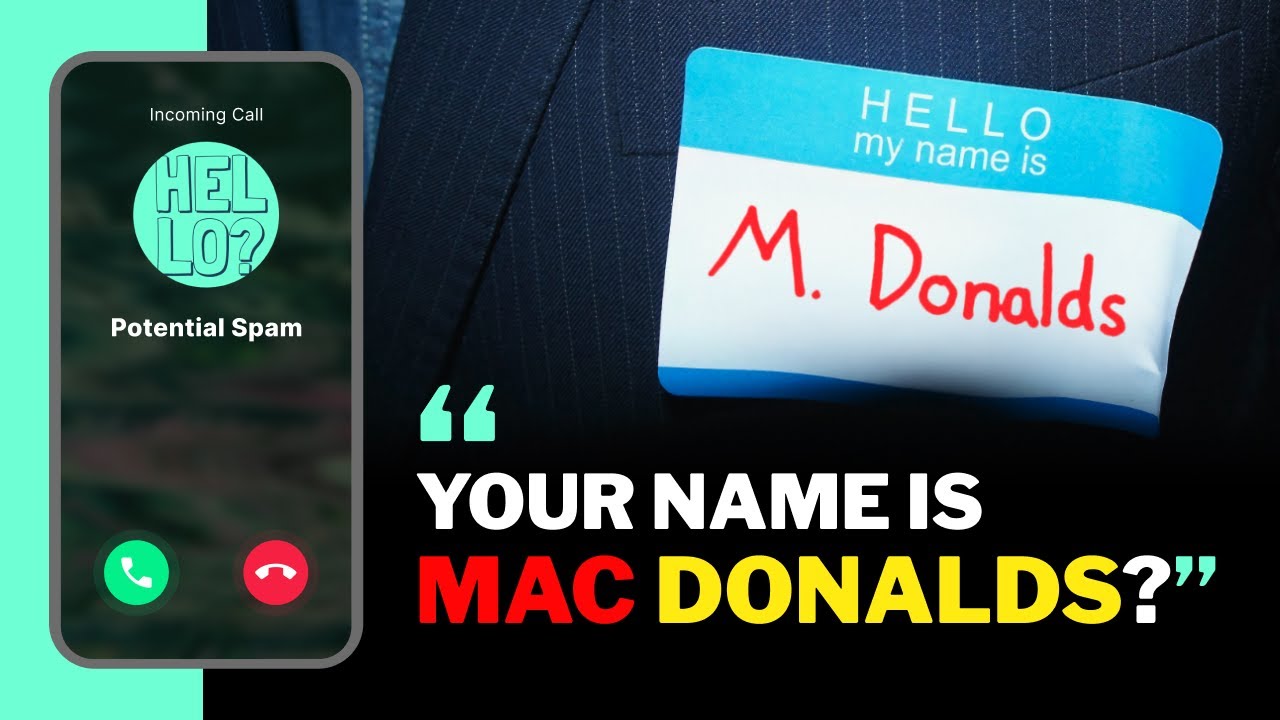 Scammer Confused by My Totally Believable Fake Name - YouTube