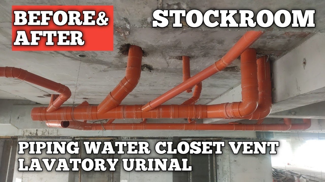 Installation Stockroom Water Closet Cleanout Vent Lavatory - YouTube
