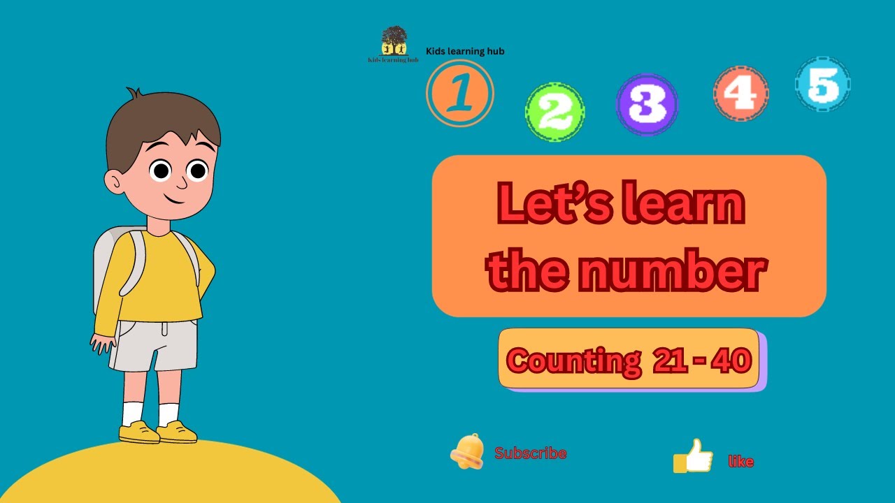 Counting 21 to 40 | Counting numbers | Counting for kids | Counting ...