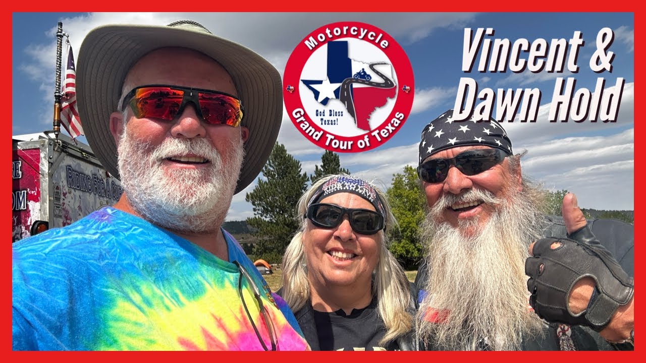 Motorcycle Grand Tour Of Texas • Vincent & Dawn Hold • 2024 Sturgis ...