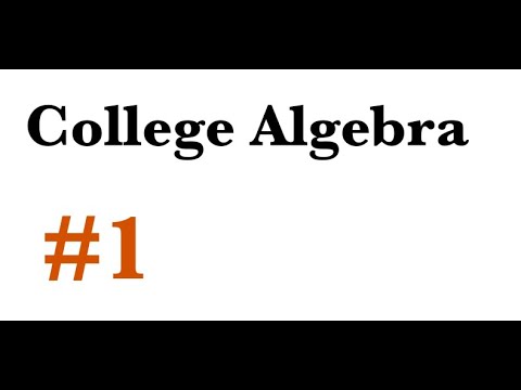 College Algebra - 1 - Graphs of Equations (1.1 Part 1) - YouTube