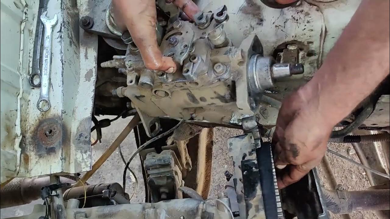 toyota 2c engine diesel pump remove - YouTube