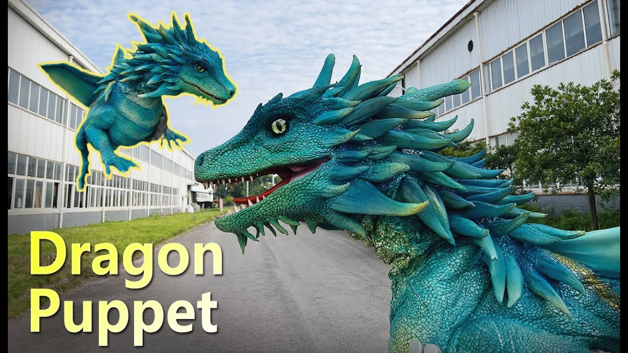 Ocean Guardian-Water Dragon King Dragon Puppet | Dragon Puppet - YouTube