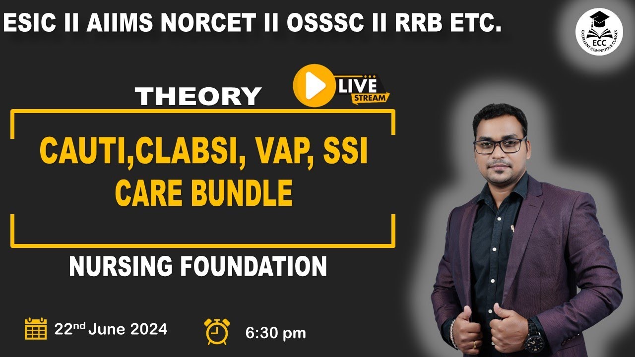 CLABSI, CAUTI, VAP, SSI CARE BUNDLE - YouTube