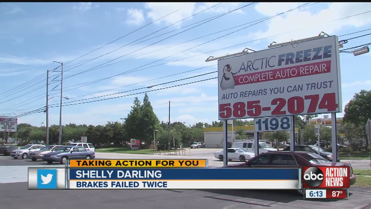 Bad brake job puts local woman's life in danger - YouTube