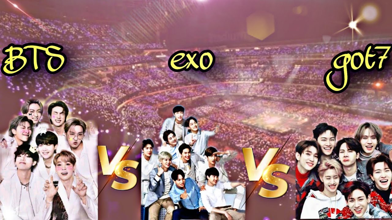 BTS vs EXO vs GOT7| bts vs exo vs got7 comparison| bts vs exo| bts vs ...