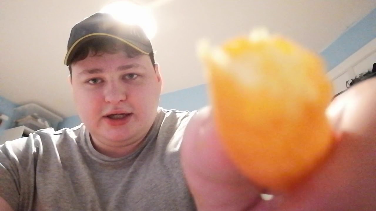 ScottishFoodTastes reviews Giant Spicy Wotsits! - YouTube