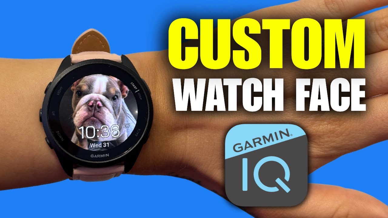 How To Make Your Own Garmin Watch Face - YouTube