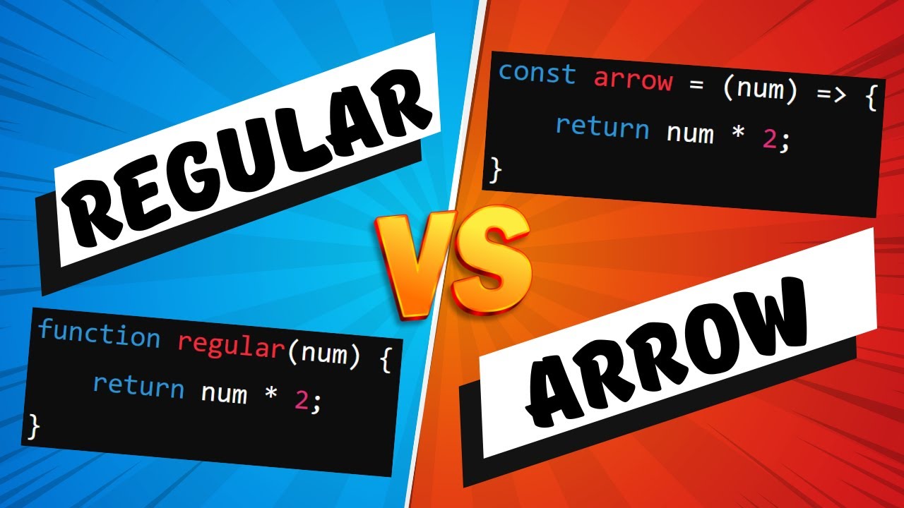 Arrow Functions vs Regular Functions in JavaScript: What's the Key Difference? - YouTube