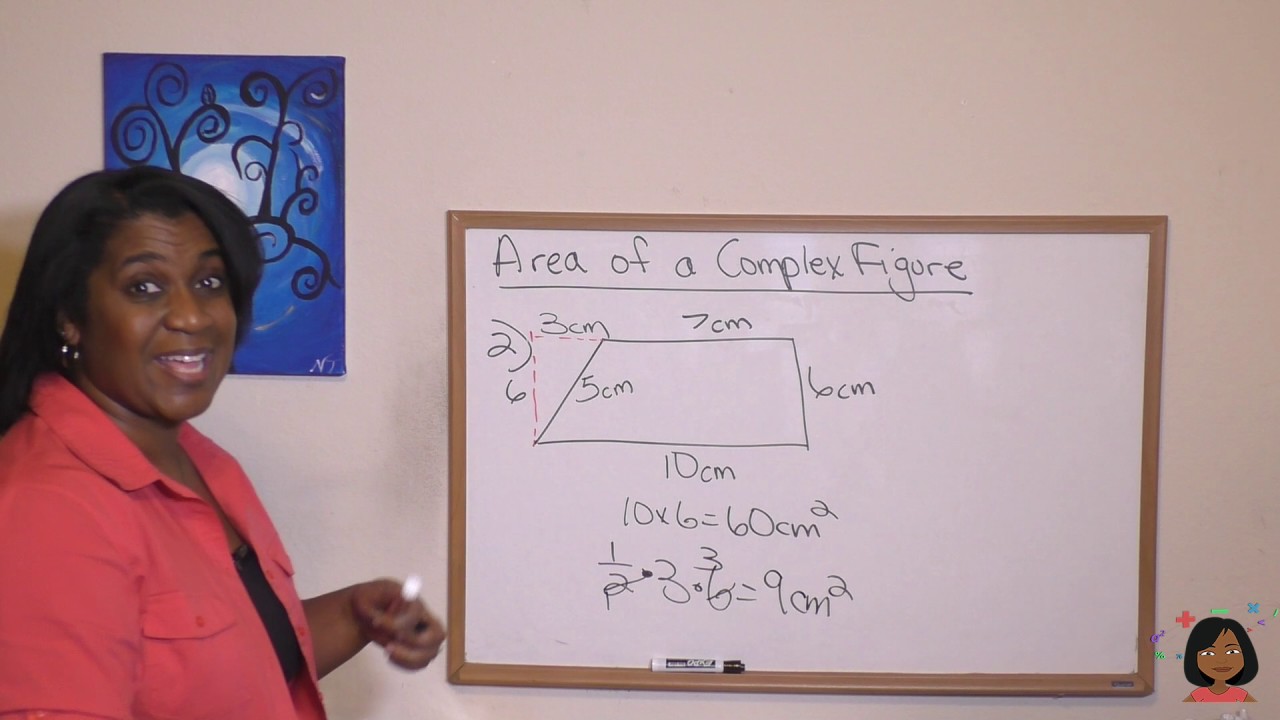 75a Area of a Complex Figure for Saxon Math 87 - YouTube