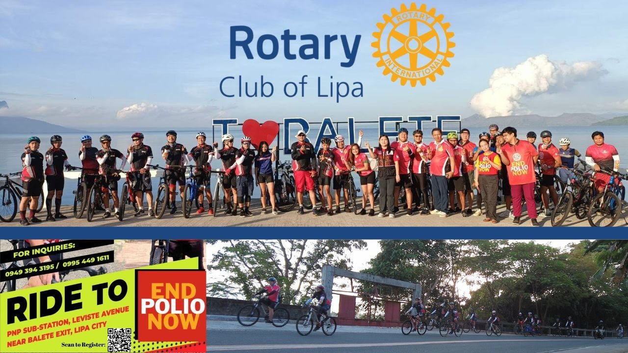 Ride to End Polio Bike FunRun by Rotary Club of Lipa - YouTube