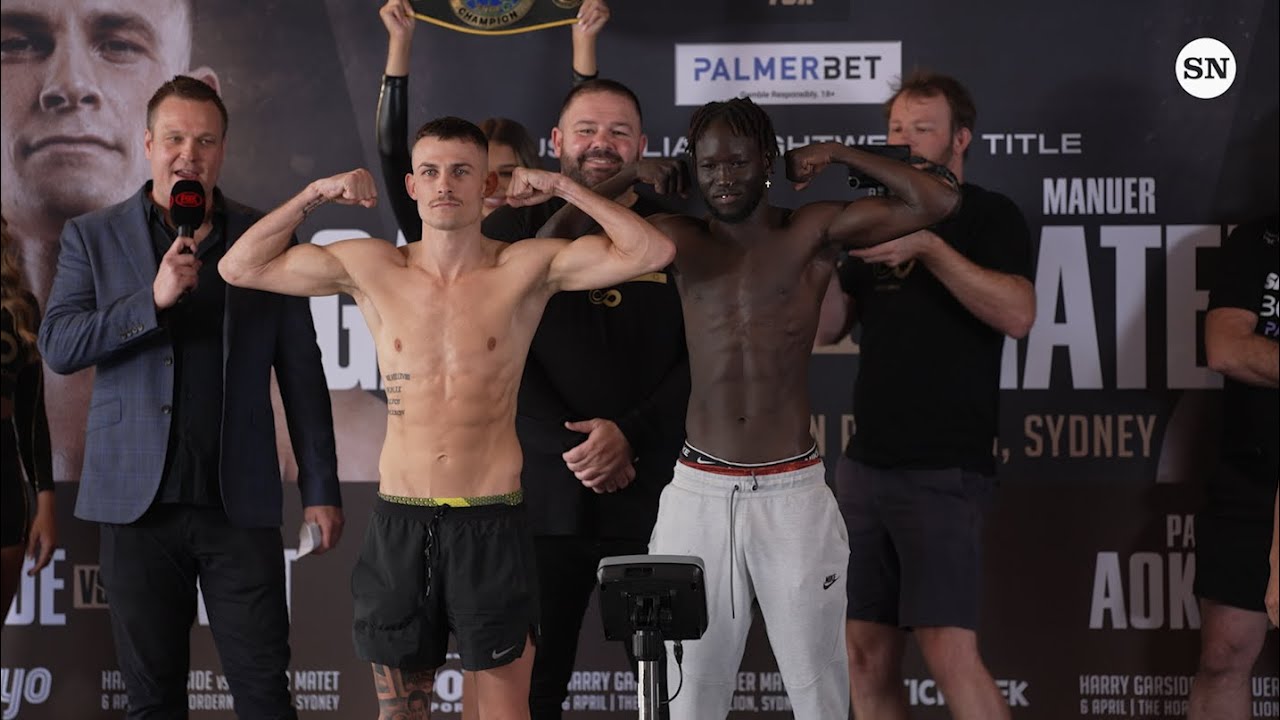 Harry Garside vs Manuer Matet Weigh-In Highlights - YouTube