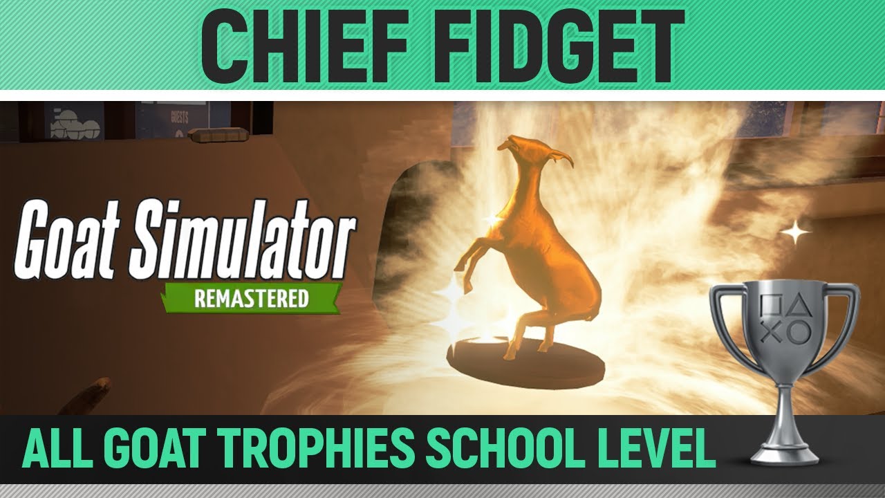 Goat Simulator Remastered - All 10 Goatville High School Goat Trophies ...