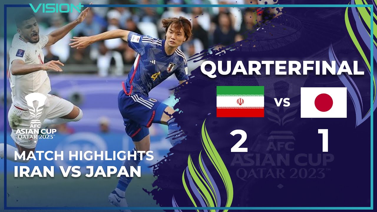 MATCH HIGHLIGHTS: IRAN 2 - 1 JEPANG | Quarterfinal - AFC Asian Cup 2023 ...