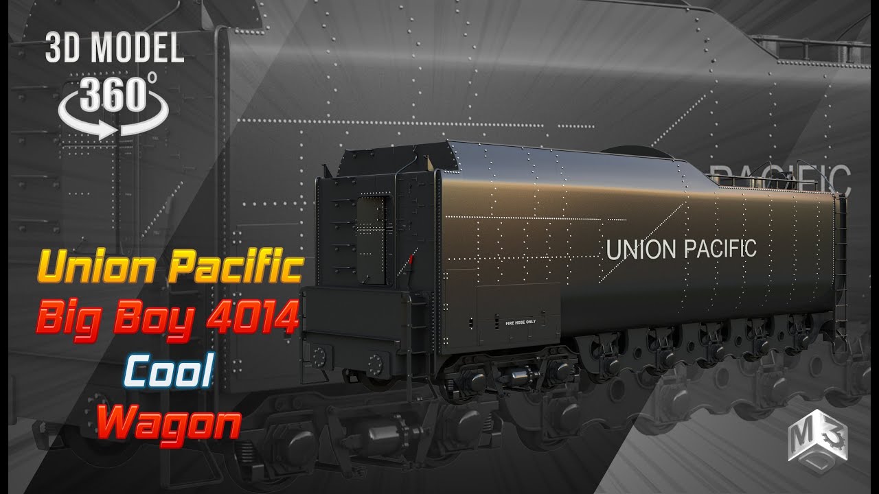 Union Pacific Big Boy 4014 Cool Wagon 3d Model | Markos3d | 360 Degree ...