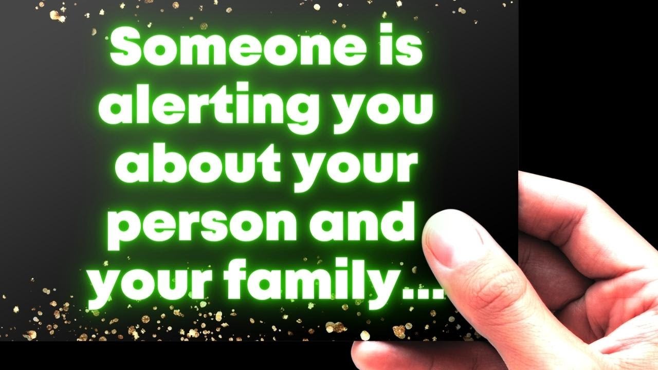God: Someone is alerting you about your person and your family... - YouTube