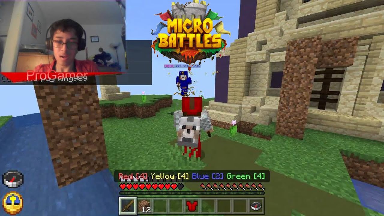 Playing MICRO BATTLES in Mineplex! - YouTube