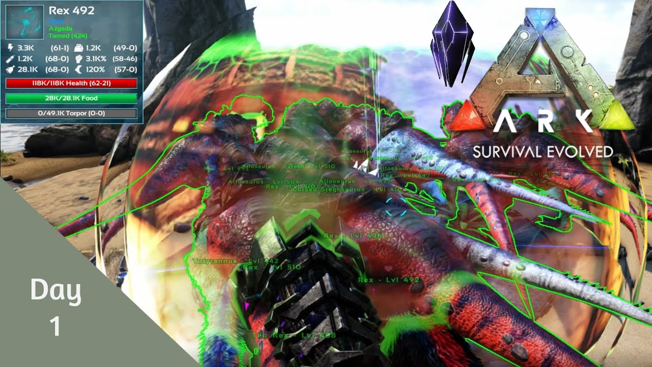 Ark Survival Evolved : Ragnarok Gamma Bosses - YouTube