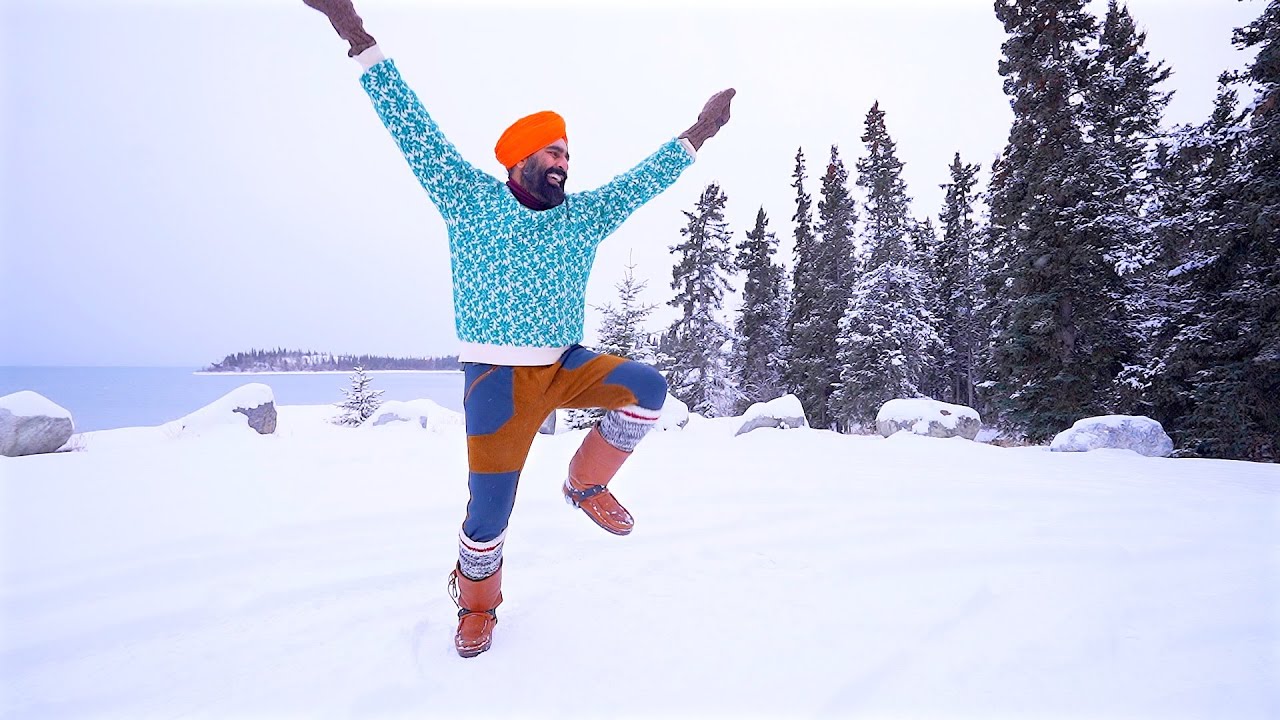 Joy and sadness can coexist | Bhangra joy in -30ºC/-22ºF at Lake ...