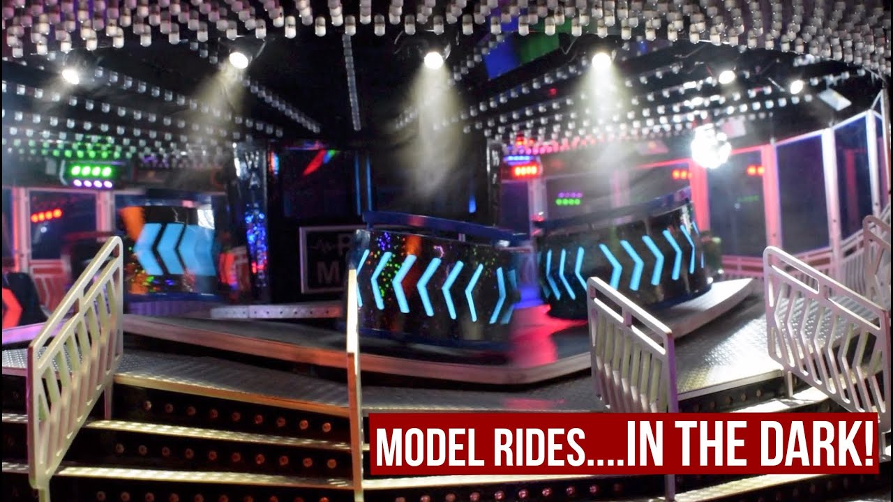 Amazing model fairground rides AT NIGHT! - YouTube