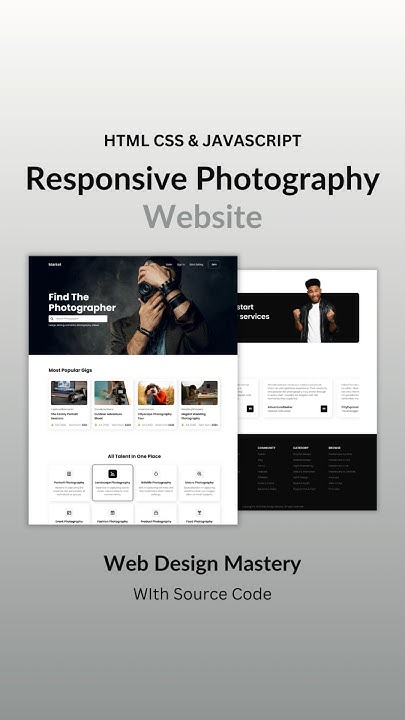 Photography Portfolio Website Html Css And Javascript Coding Webdesign Webdevelop