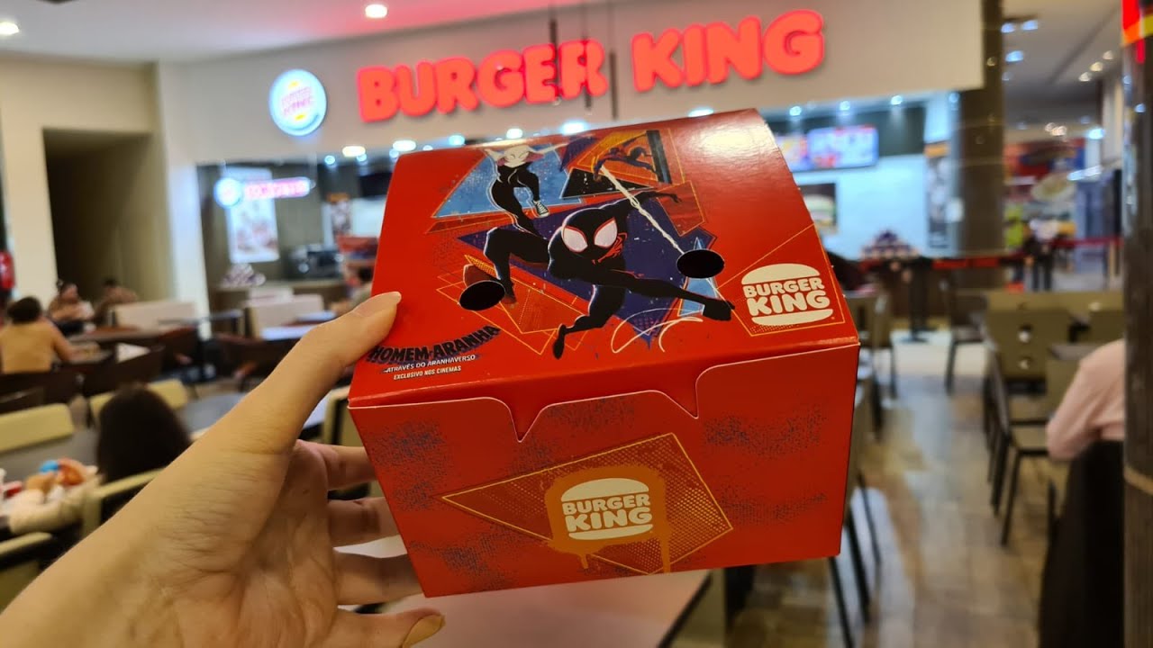 Eating Spider-Man Meal at Burger King in Brazil - YouTube