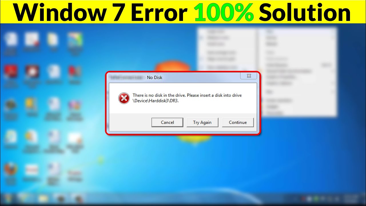 There is NO DISK in the drive. Please insert a disk into drive | 100% ...