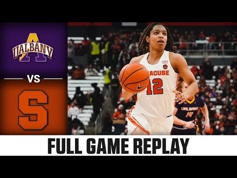 Albany vs. Syracuse Full Game Replay | 2022-23 ACC Women’s Basketball ...