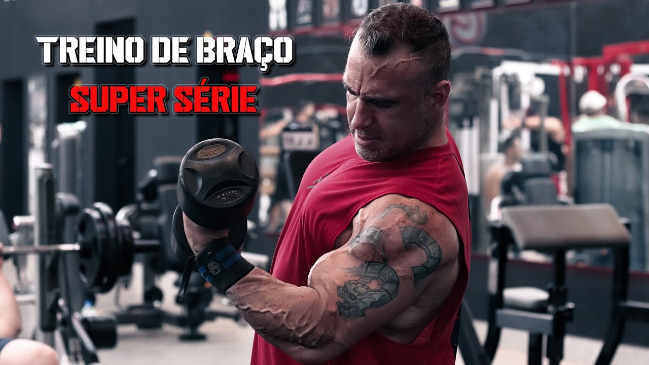 TREINO DE BRAÇO NA NOVA EVOLUTION - SUPER SÉRIE CONJUGADA - YouTube