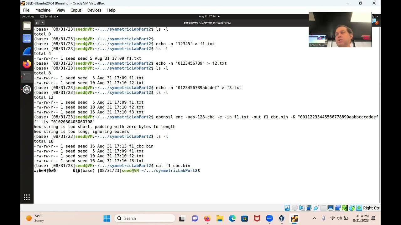 Symmetric encryption and padding - YouTube
