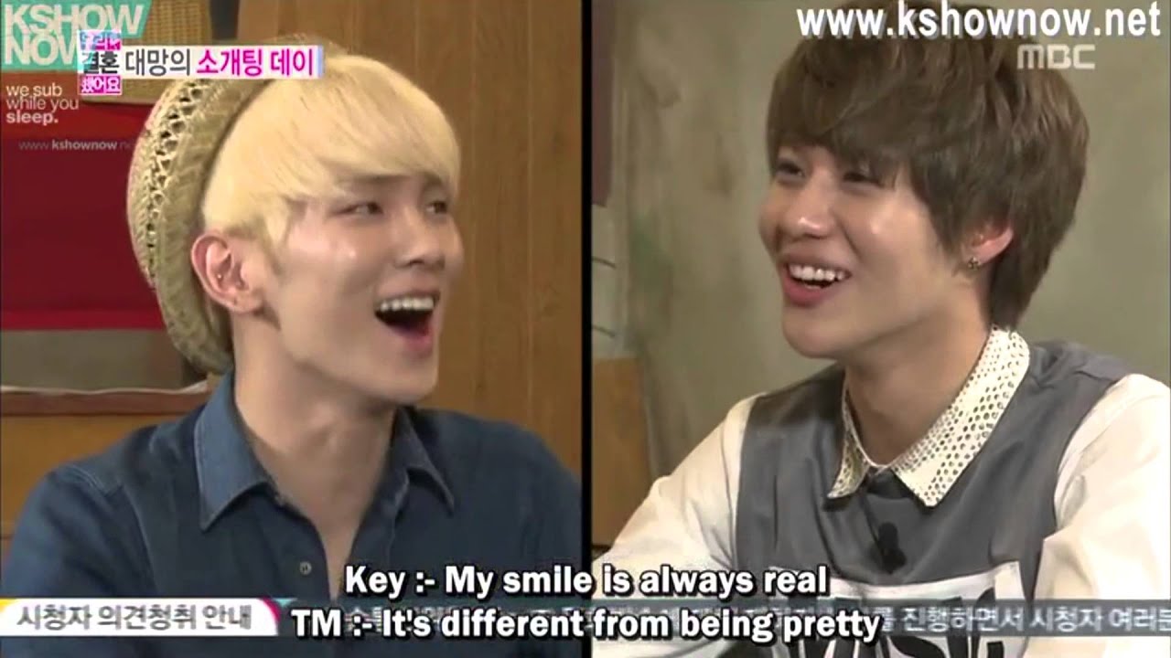 [CUT/ENG SUB] SHINee Key's beautiful smile (HILARIOUS/FUNNY) - YouTube