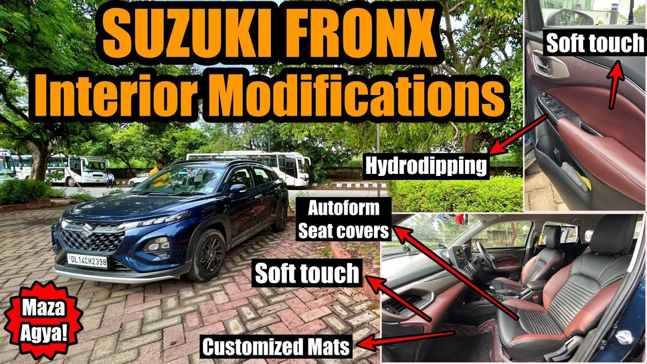 Suzuki Fronx Modified | Interior Modifications | Seat Covers, Soft ...